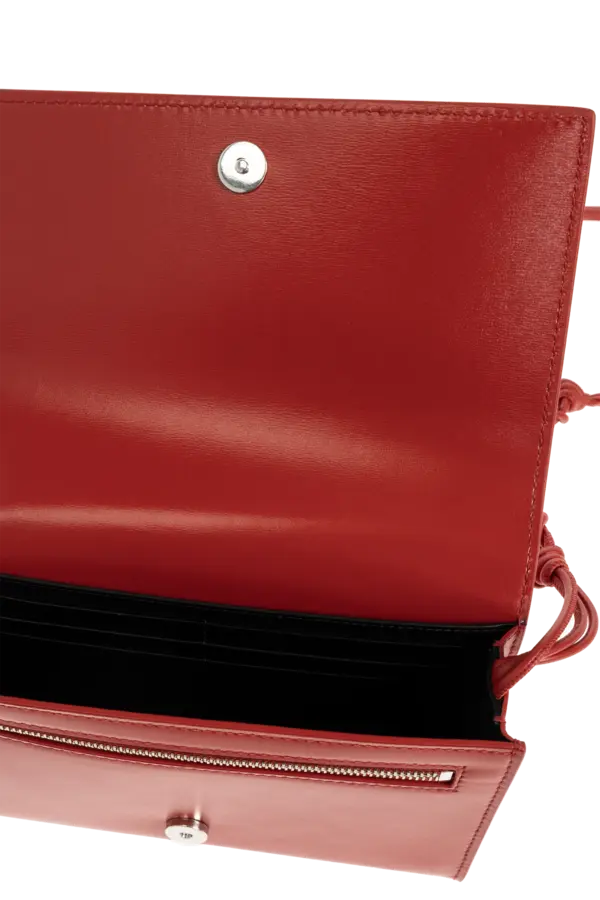 JIL SANDER Tangle Belt Wallet - Red