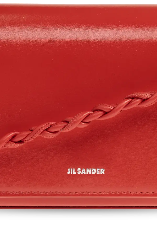 JIL SANDER Tangle Belt Wallet - Red