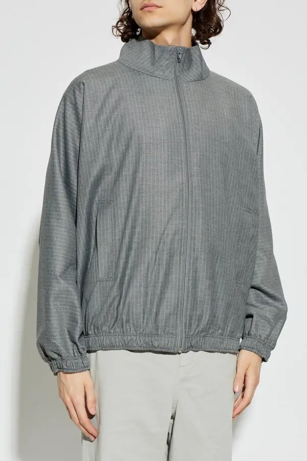 American Vintage Pinstripe Bomber Jacket