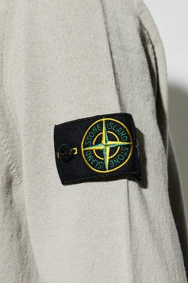 Stone Island Crew Neck Cotton Sweater - Grey