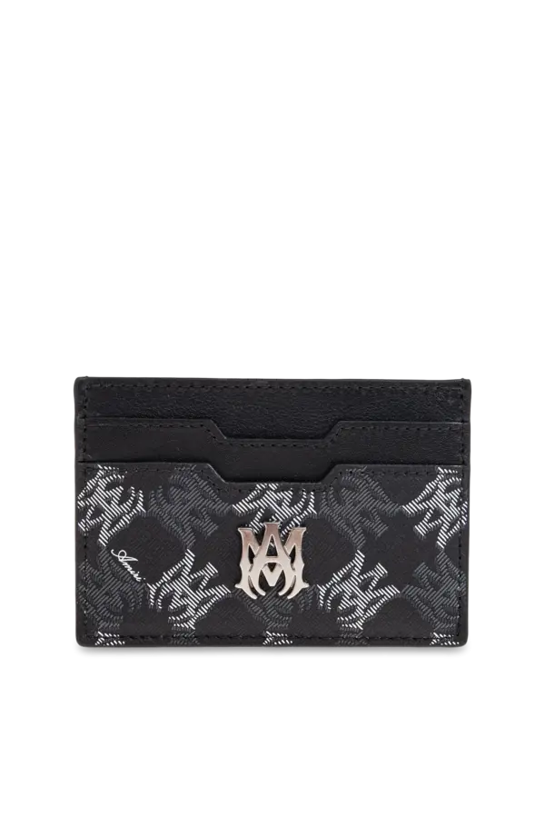 Amiri Leather Card Holder - Black