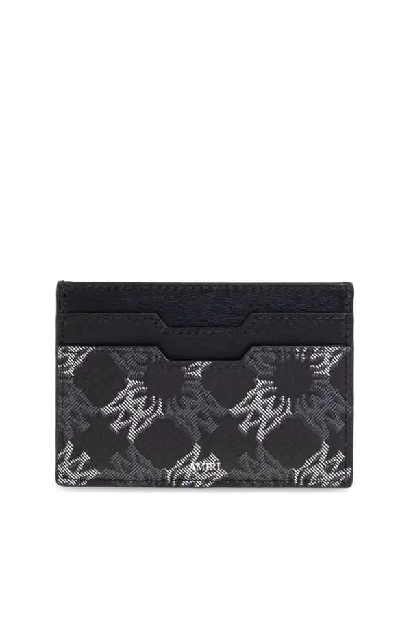 Amiri Leather Card Holder - Black