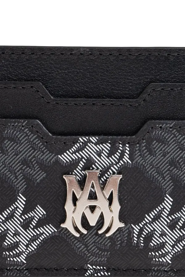 Amiri Leather Card Holder - Black