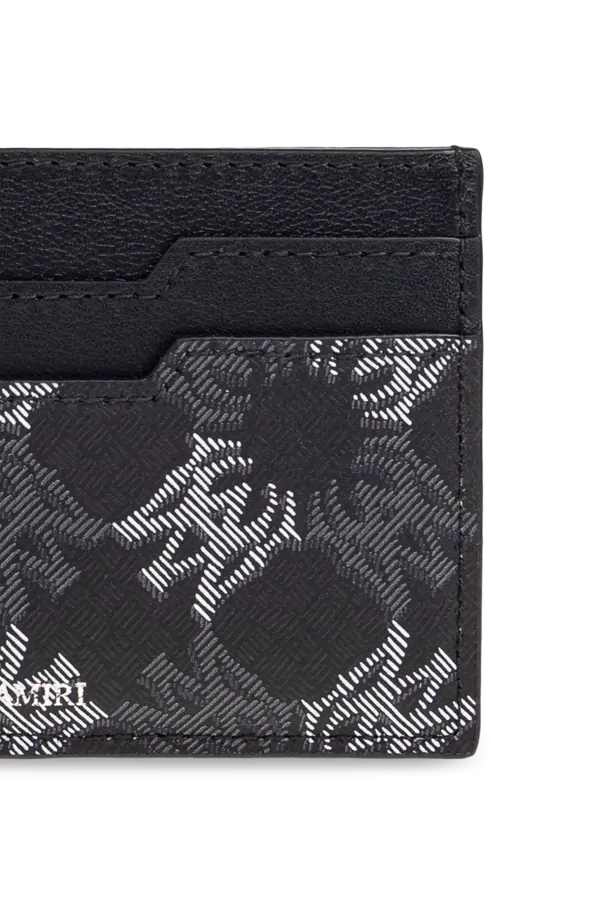 Amiri Leather Card Holder - Black
