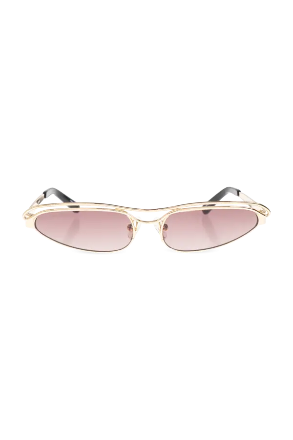 Attico Oval Sunglasses - Gold
