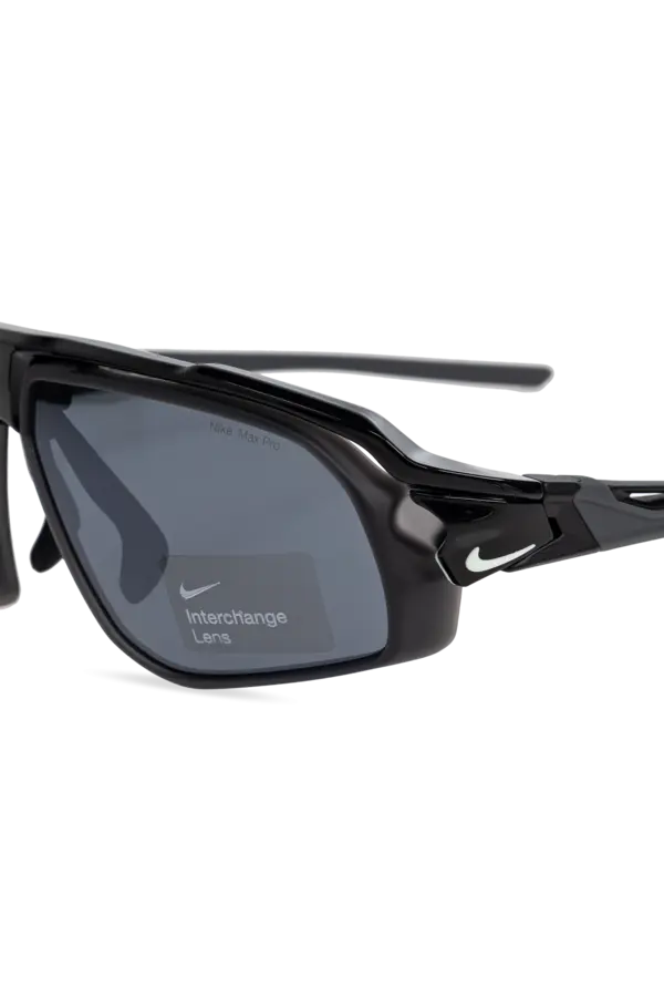 Nike Geometric Sports Sunglasses - Black