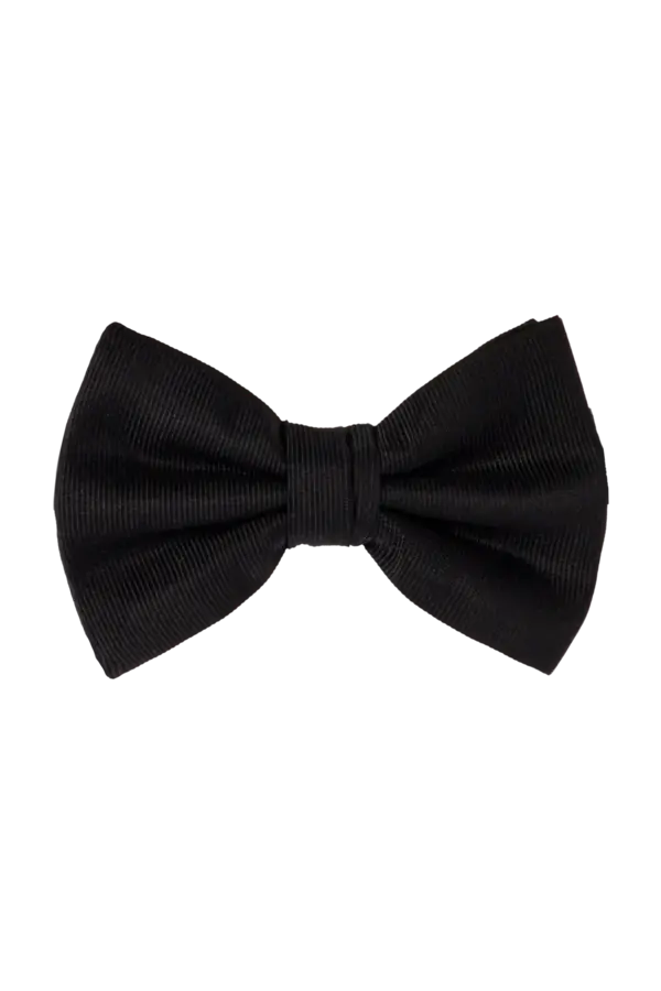 Giorgio Armani Silk Bow Tie - Black