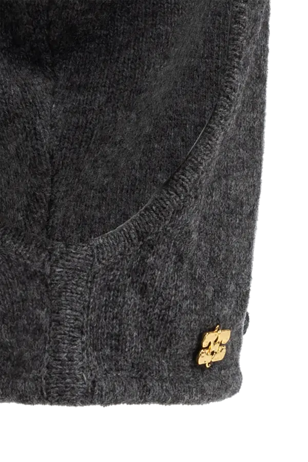 GANNI Wool Hood - Grey