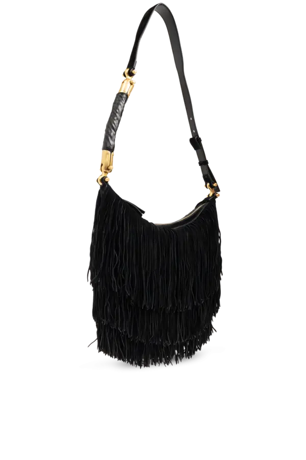 Balmain Hobo Medium Shoulder Bag - Black
