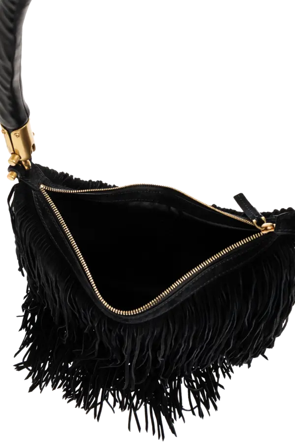 Balmain Hobo Medium Shoulder Bag - Black