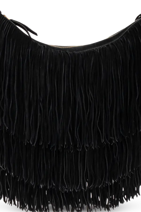 Balmain Hobo Medium Shoulder Bag - Black