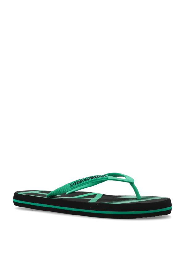 EA7 Rubber Flip-flops With Logo