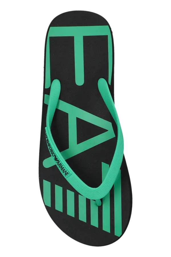 EA7 Rubber Flip-flops With Logo