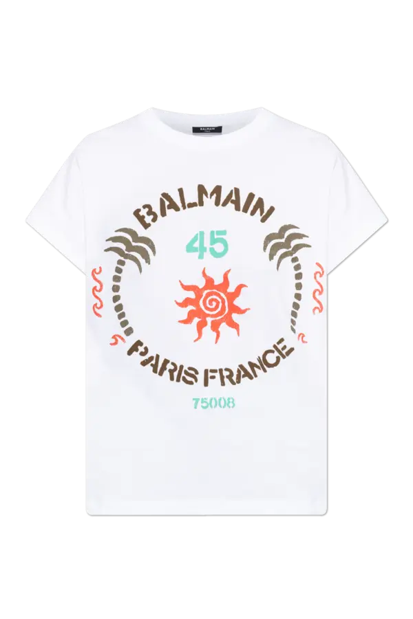 Balmain T-shirt With Logo - White