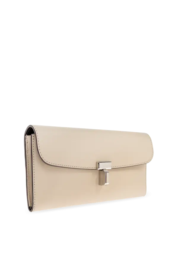 TOTEME Leather Wallet - Cream