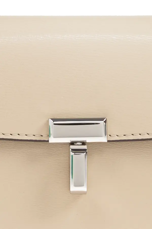 TOTEME Leather Wallet - Cream