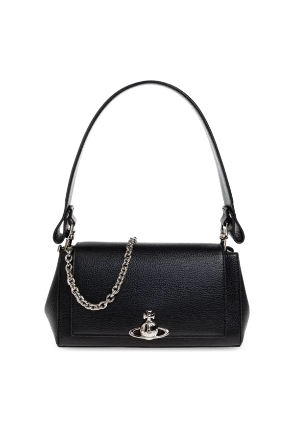 VIVIENNE WESTWOOD Hazel Medium Shoulder Bag - Black