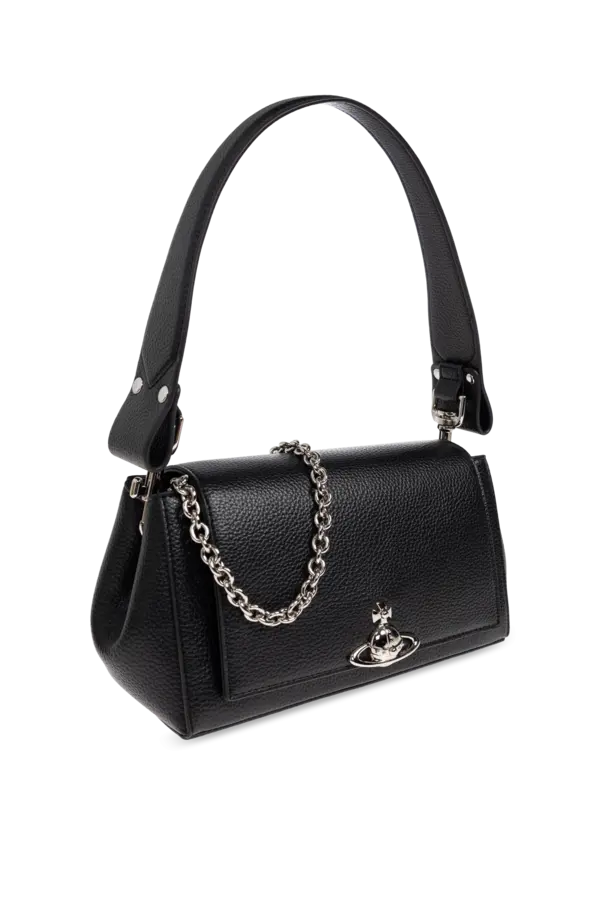 VIVIENNE WESTWOOD Hazel Medium Shoulder Bag - Black
