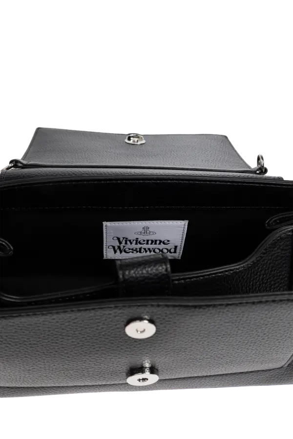 VIVIENNE WESTWOOD Hazel Medium Shoulder Bag - Black