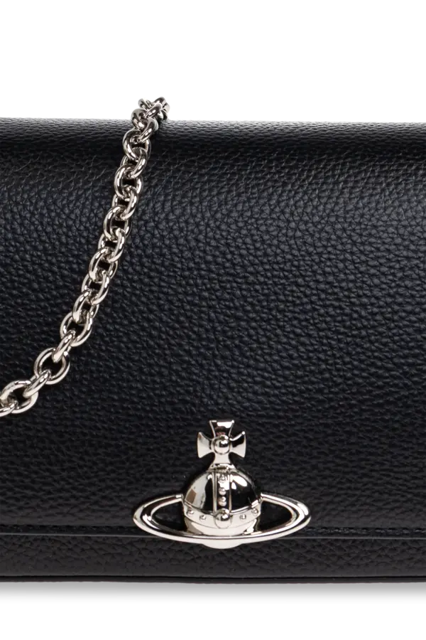 VIVIENNE WESTWOOD Hazel Medium Shoulder Bag - Black