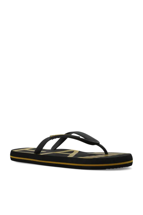 EA7 Rubber Flip-flops With Logo