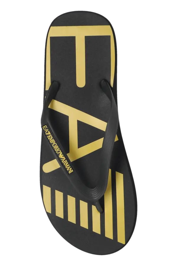 EA7 Rubber Flip-flops With Logo