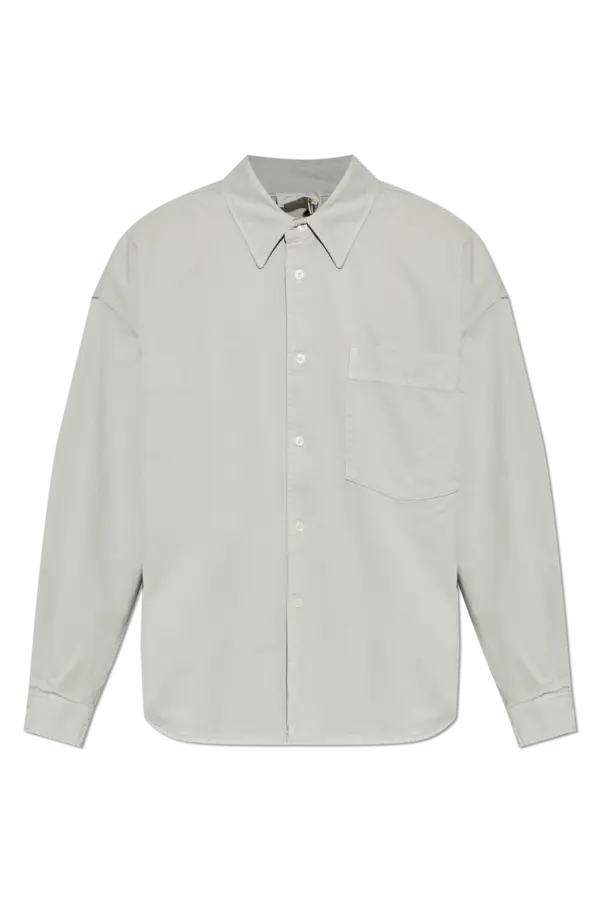 American Vintage Shirt With Pocket - Grey