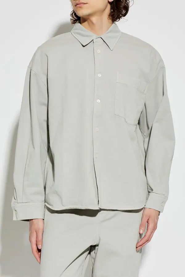 American Vintage Shirt With Pocket - Grey