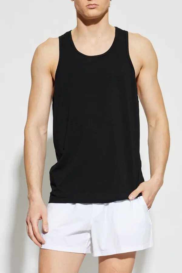 Dsquared2 Ribbed Sleeveless Lingerie Top