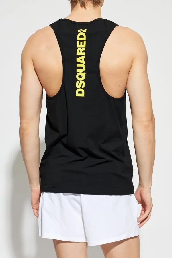 Dsquared2 Ribbed Sleeveless Lingerie Top