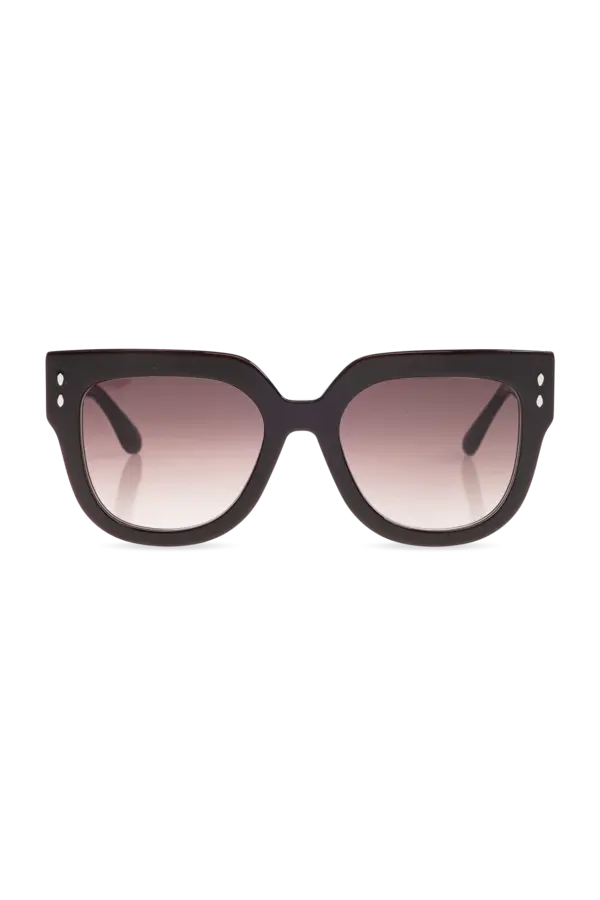 Isabel Marant Geometric Frame Sunglasses - Brown