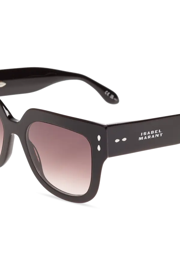Isabel Marant Geometric Frame Sunglasses - Brown