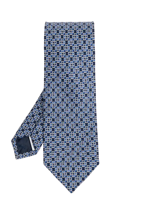FERRAGAMO Silk Neck Tie - Blue
