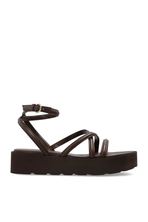 GIANVITO ROSSI Platform Sandals - Brown