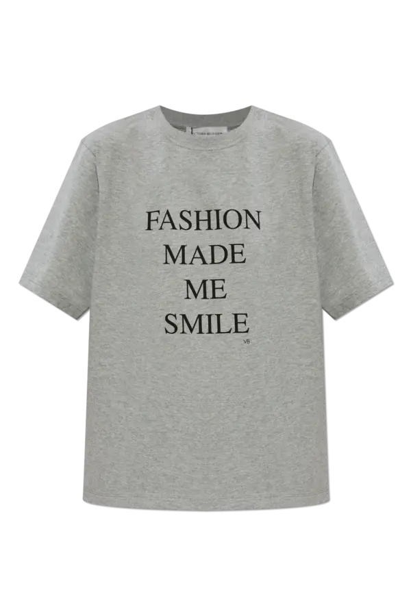 Victoria Beckham Printed T-shirt - Grey