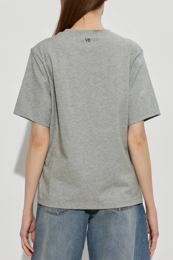 Victoria Beckham Printed T-shirt - Grey
