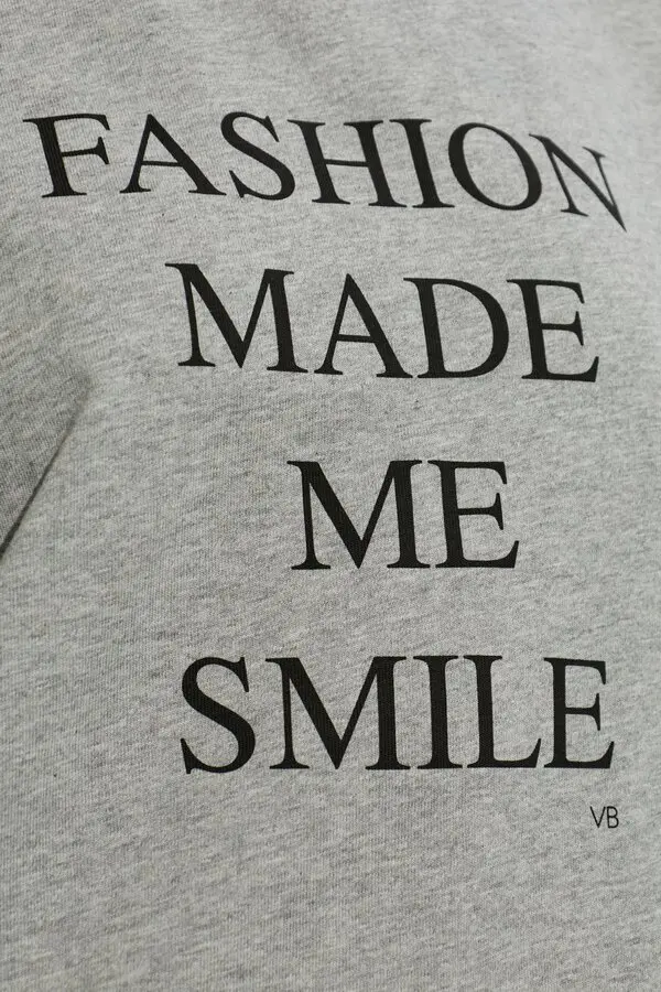 Victoria Beckham Printed T-shirt - Grey