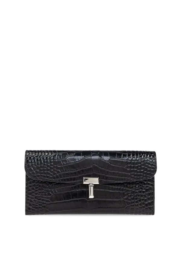 TOTEME Leather Wallet - Black