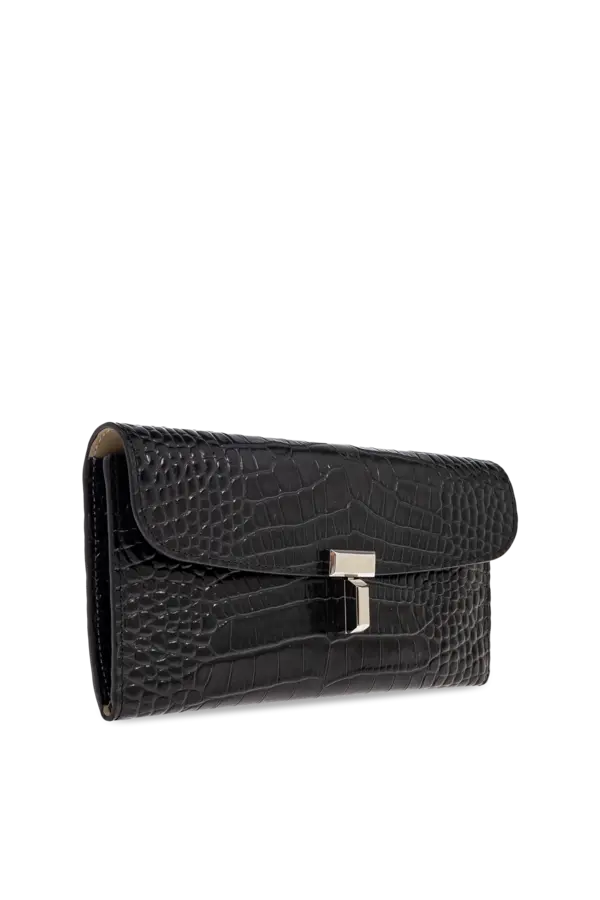 TOTEME Leather Wallet - Black