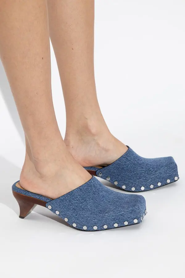 GANNI Heeled Mules - Blue