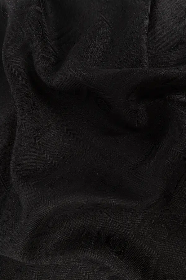 FERRAGAMO Scarf With Monogram - Black