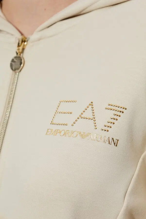EA7 Zip-up Sweatshirt With Logo