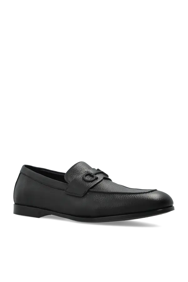 FERRAGAMO Touch Loafers - Black