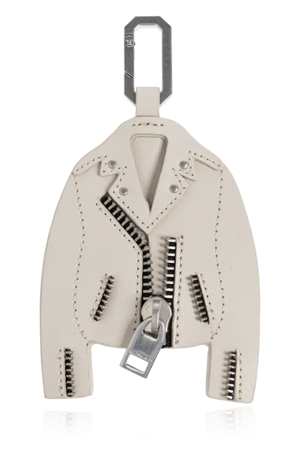 ALLSAINTS Dalby’ Leather Keyring - Grey