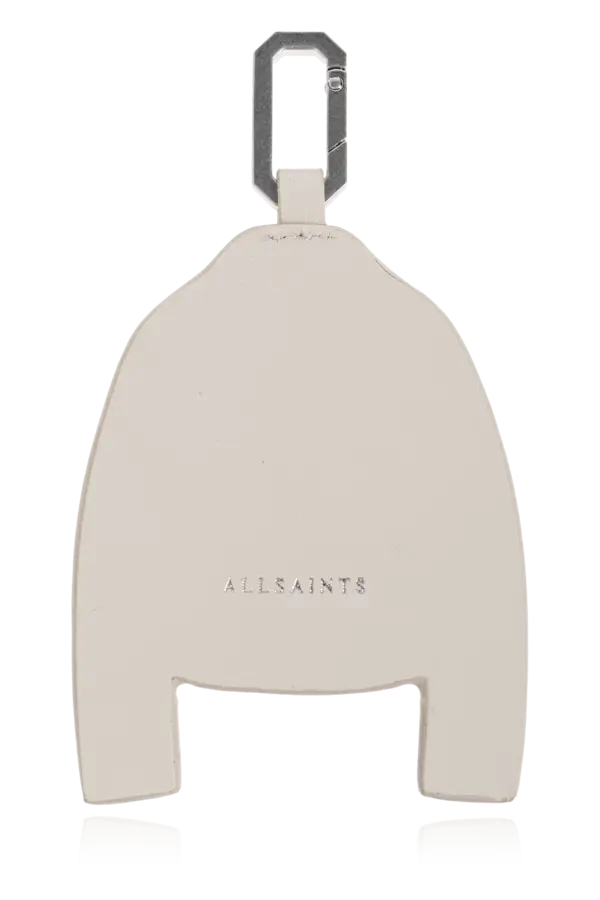 ALLSAINTS Dalby’ Leather Keyring - Grey