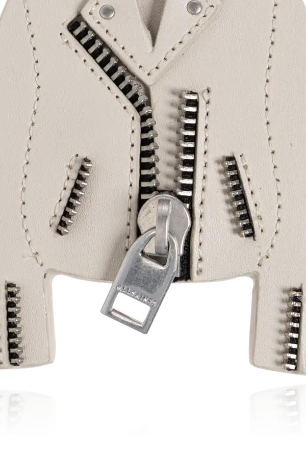 ALLSAINTS Dalby’ Leather Keyring - Grey