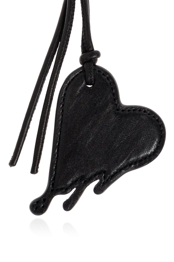 ALLSAINTS Leather Keychain ‘drip Heart