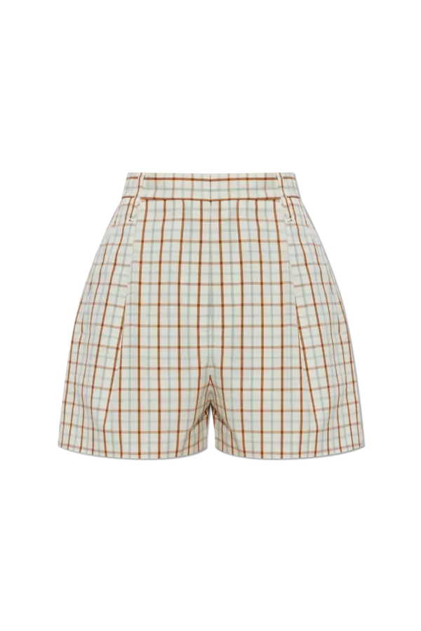 Victoria Beckham Plaid Pattern Shorts - Multicolour