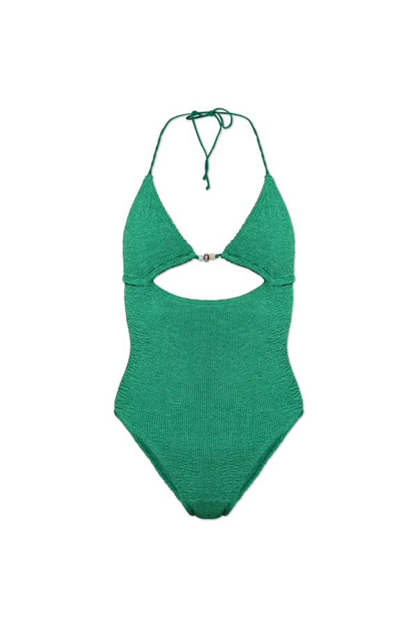 Bond Eye Beaded One-piece Swimsuit - Green