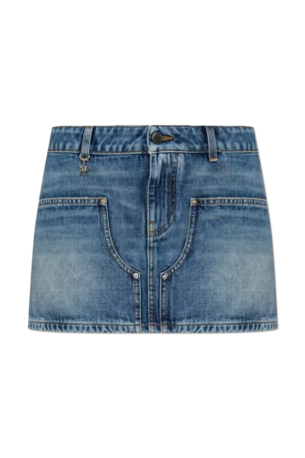 Amiri Short Denim Skirt - Blue